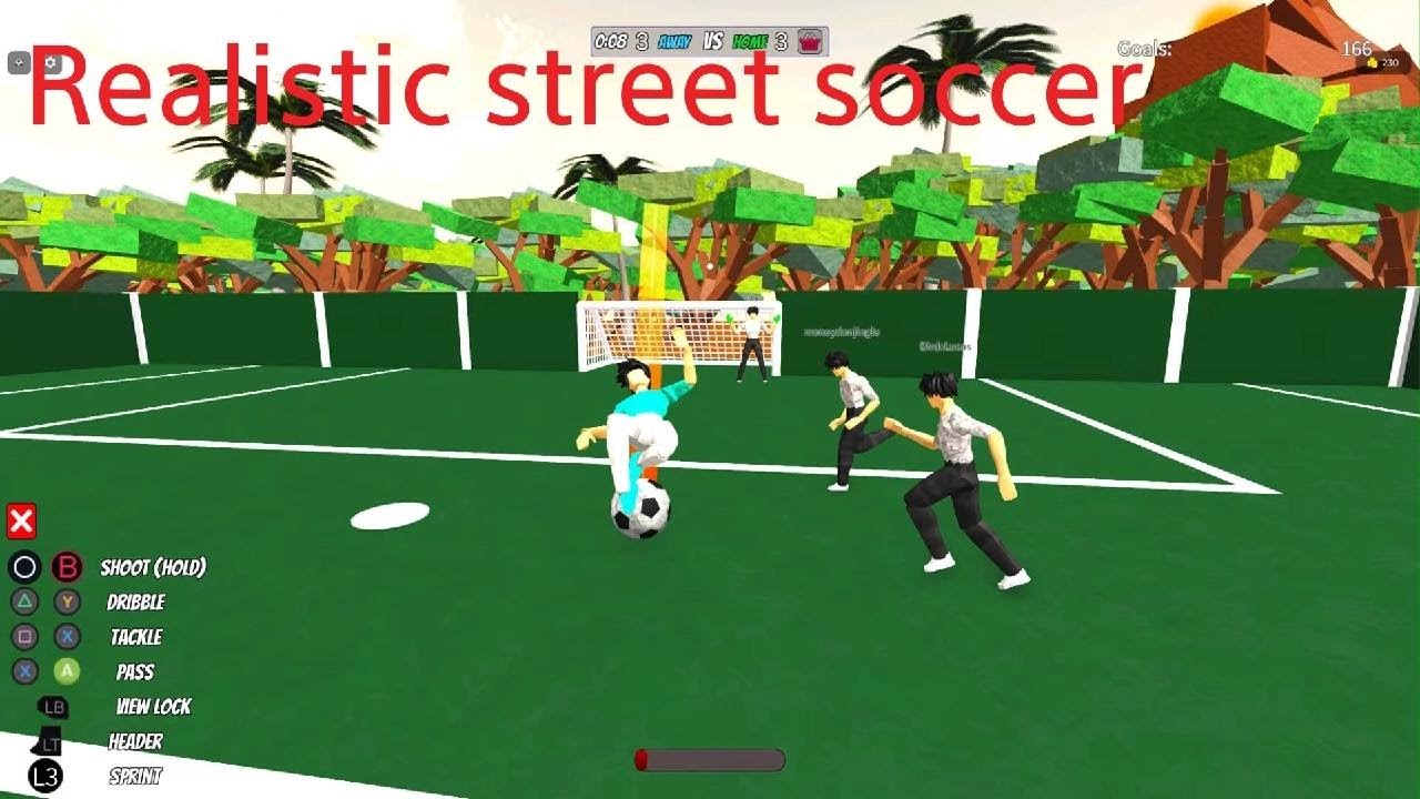Realistic street soccer Roblox(I scoreed a bycicle) - YouTube