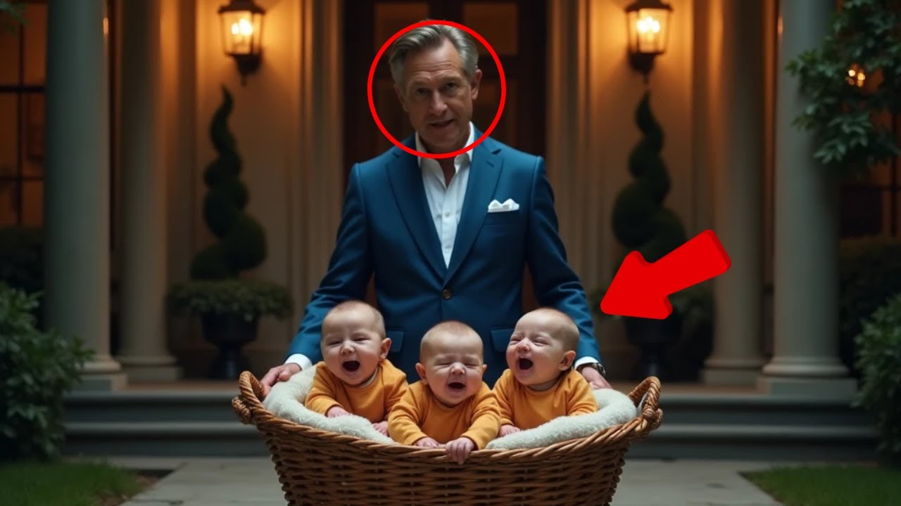 A MILLIONAIRE FOUND THREE TRIPLETS CRYING AT HIS DOOR… WHAT HE ...