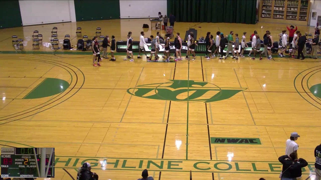 Highline College vs. Olympic College Mens' Basketball - YouTube