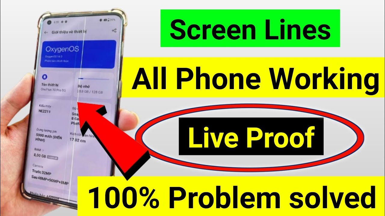 🚨how to fix lines on phone screen | phone ki screen par line kaise ...