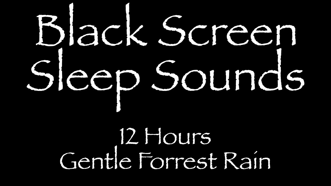 Black Screen Rain Sounds LiveStream for Sleeping - to Beat insomnia ...