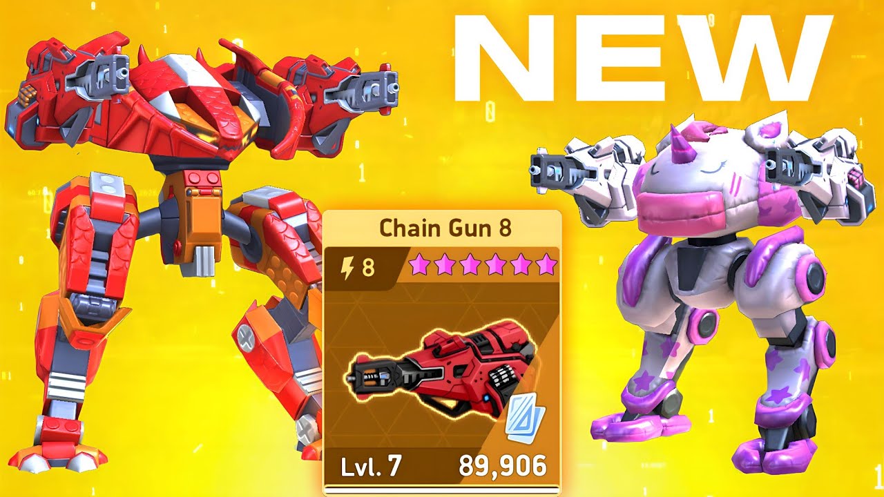 New Weapon Chain Gun - Stalker Lancer - Mech Arena - YouTube