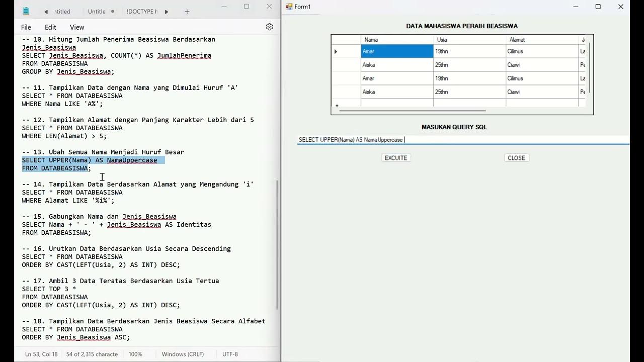 uas pemrograman visual - YouTube