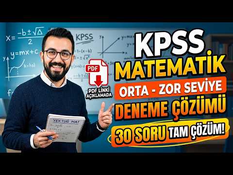 KPSS DENEME ORTA-ZOR AYARDA +PDF 4 | 2026 KPSS Lisans Ön lisans Ortaöğretim DENEME