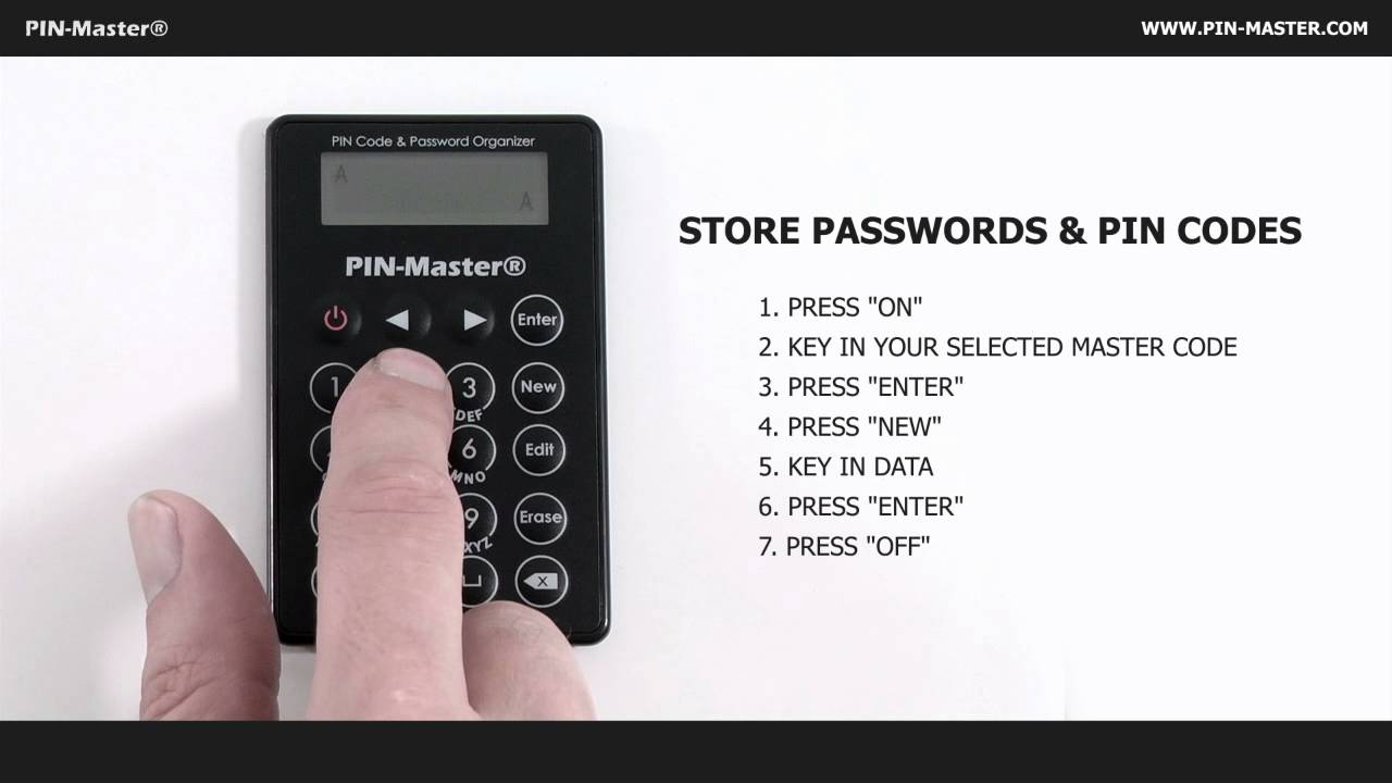 PIN-Master - help video 2 - YouTube
