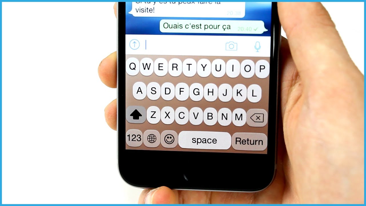 iOS 8 : Utiliser des claviers personnalisés - YouTube