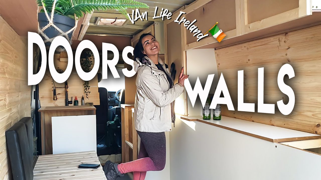 Van Life Build: Updates | How to make doors for overhead cabinets ...
