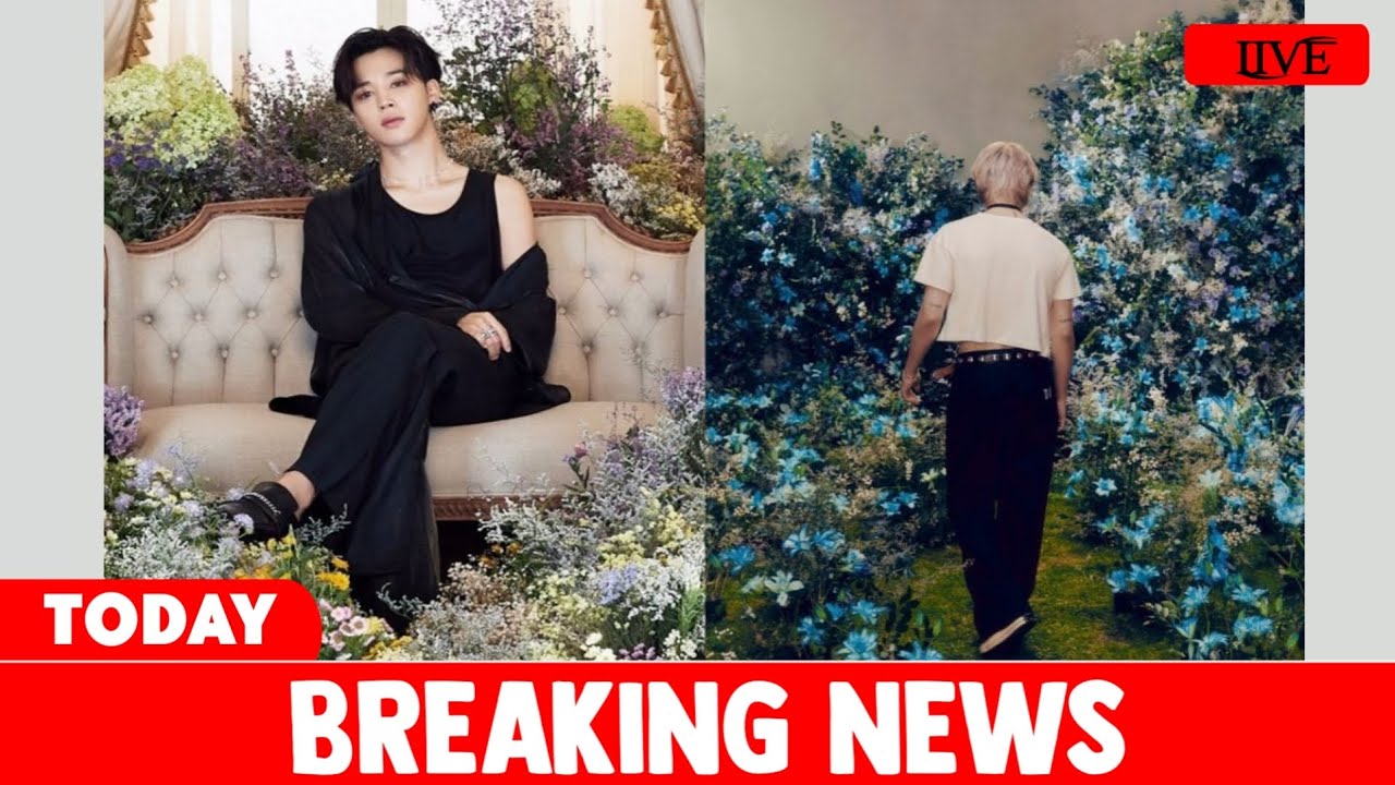 BTS' Jimin Surprised by Smeraldo Flower Garden - YouTube