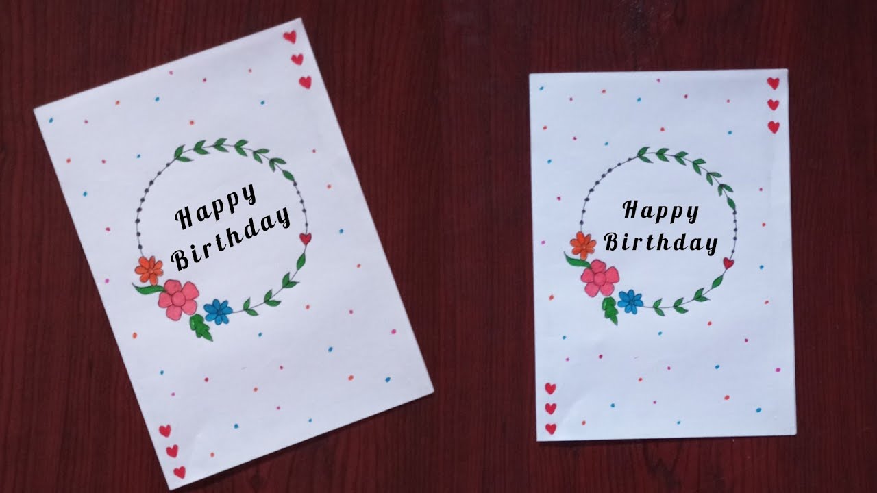 Easy & Beautiful Birthday card ideas / Handmade Birthday card. - YouTube