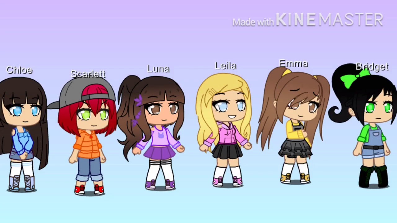 Shimmer Crystal Girls in Gacha Club | Gacha Club | Crystal Cupcake ...