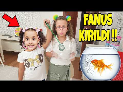 BALIKLARIMIZIN FANUSU KIRILDI !! BALIKLAR ÖLECEK DİYE BAHAR VE BANU ALYA ÇOK KORKTU !!