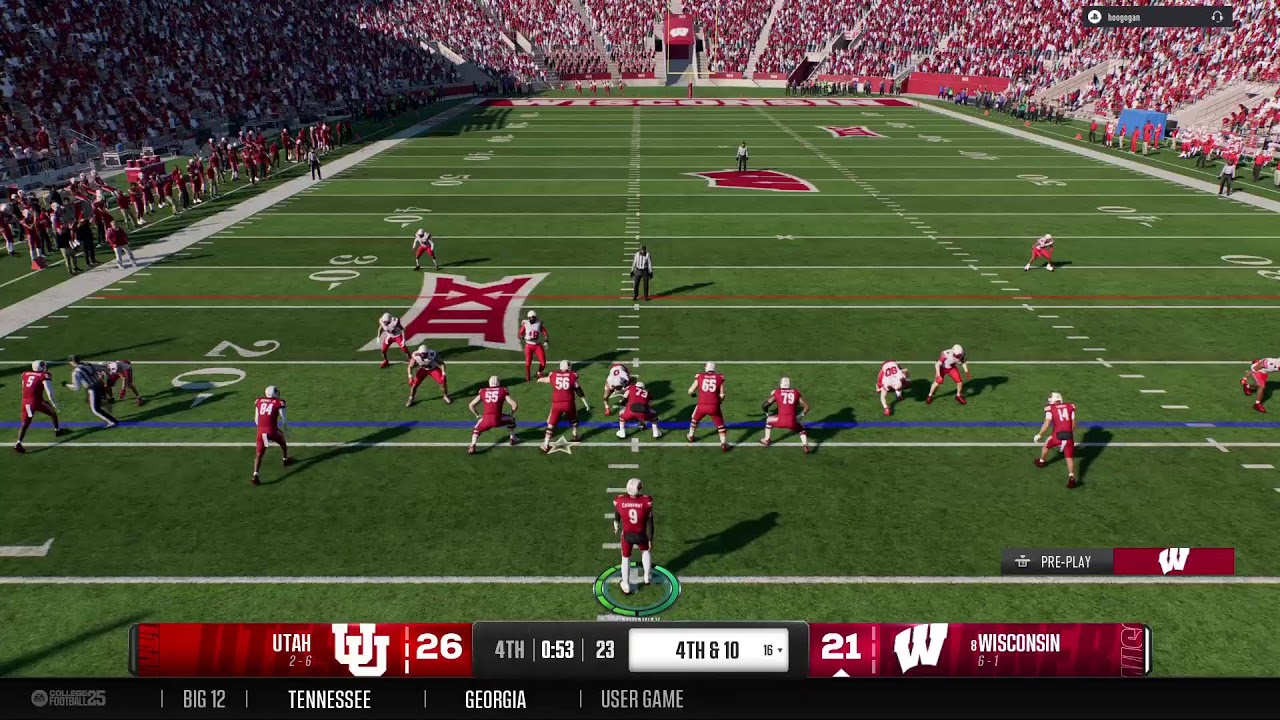 Ncaa 25 Dynasty Wisconsin Week 8 year 3 - YouTube