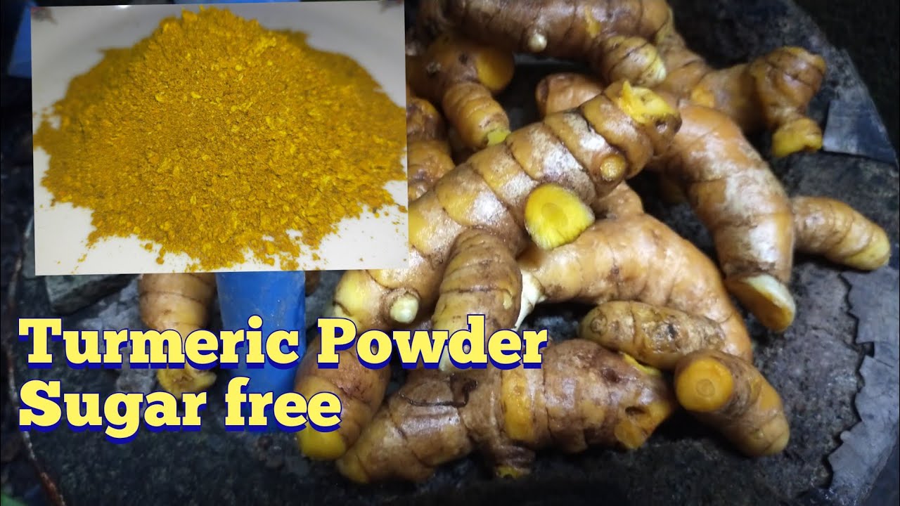 HOW TO MAKE TURMERIC POWDER || TURMERIC TEA (SUGAR FREE & NATURAL ...