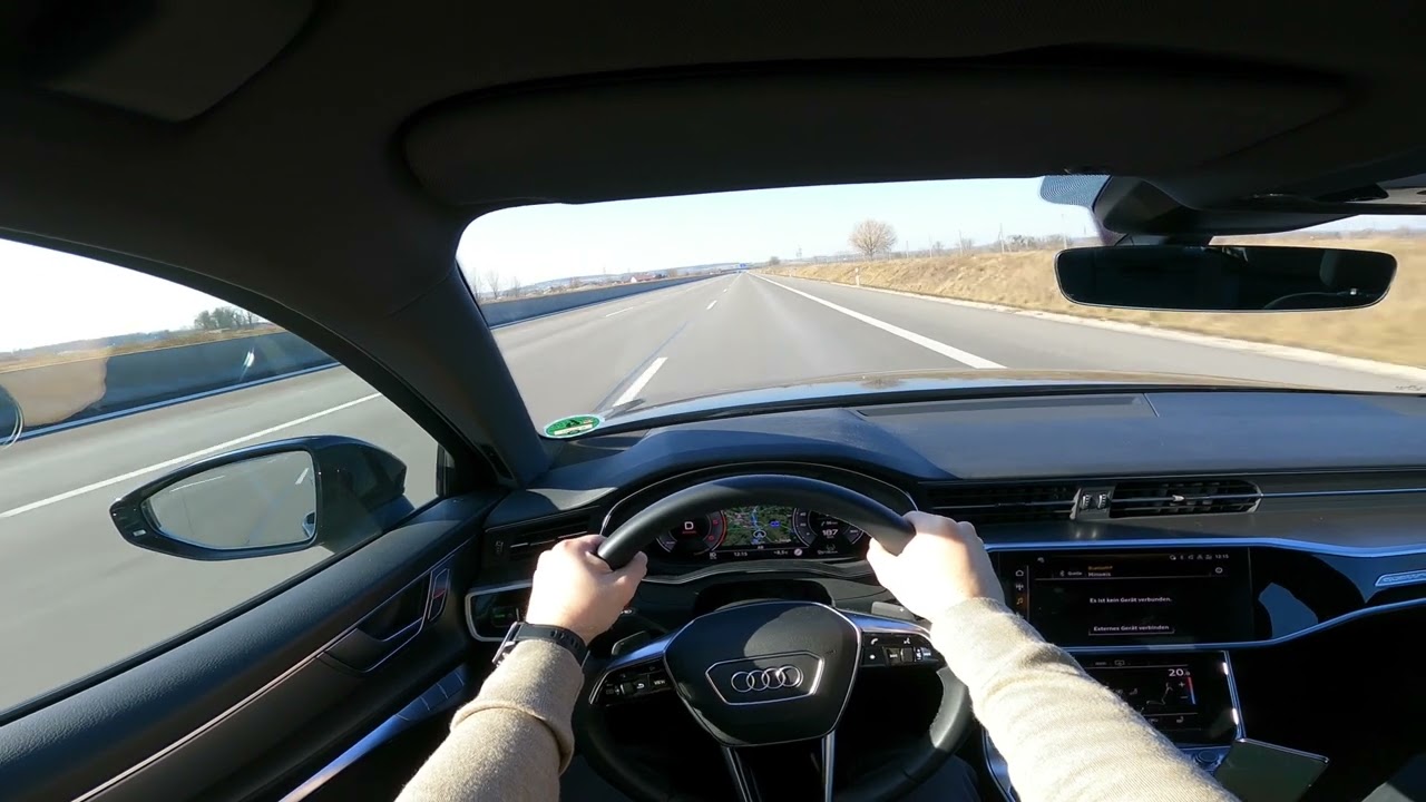 Audi A6 Autobahn Driving Experience in Germany - YouTube