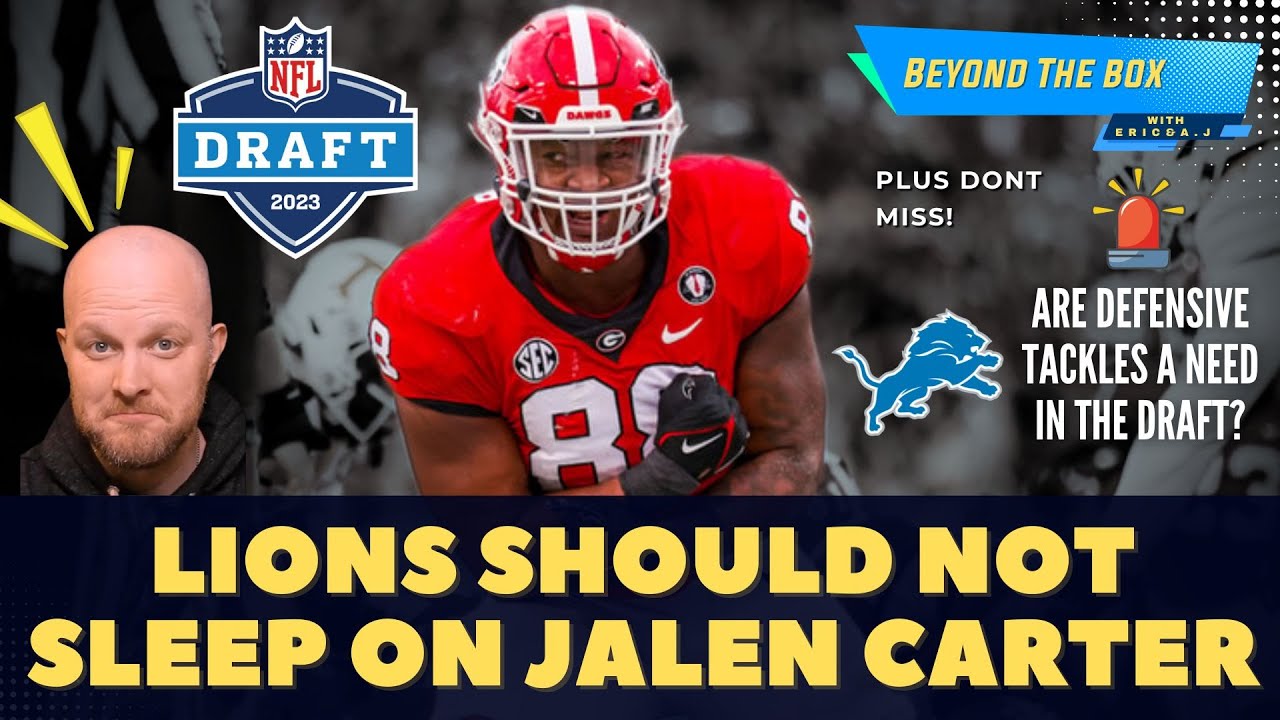 The Detroit Lions should not sleep on Jalen Carter! - YouTube
