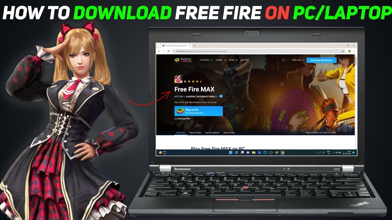 How To Install FREE FIRE In PC / LAPTOP 2024 | Download Free Fire In Pc ...
