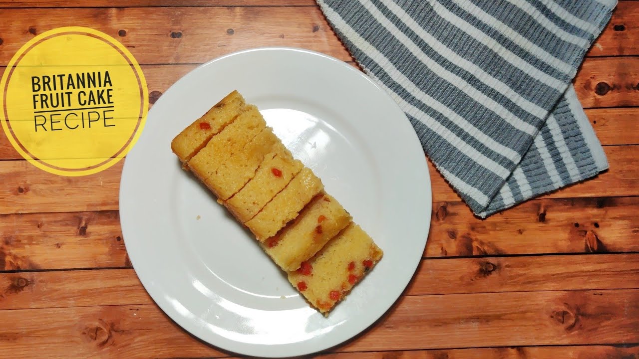 Britannia fruit cake | Eggless & without oven | Tutti frutti cake ...