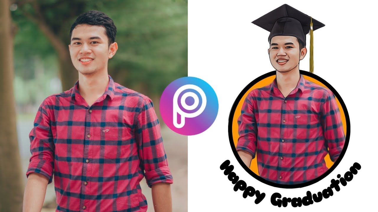 Tutorial Membuat Vektor Happy Graduation dengan PicsArt || Bisa untuk ...