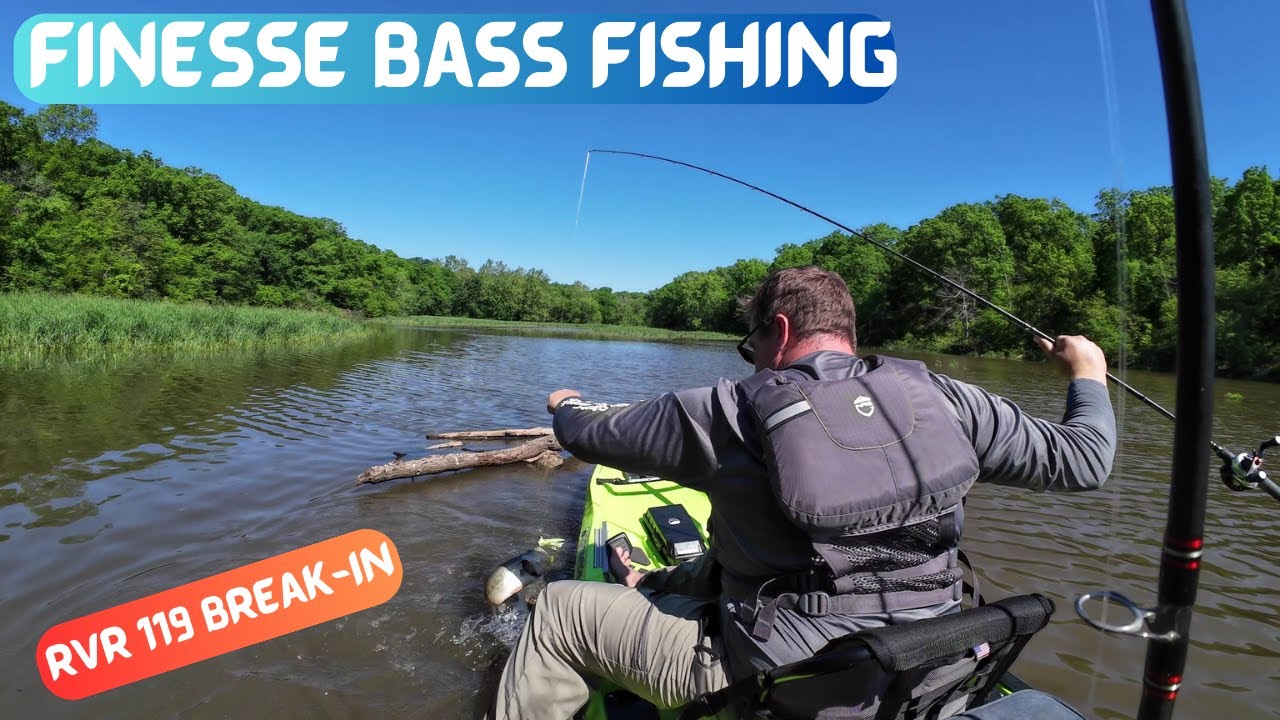Finesse Bass Fishing! Use texas rig for pre-spawn bass! First trip in ...