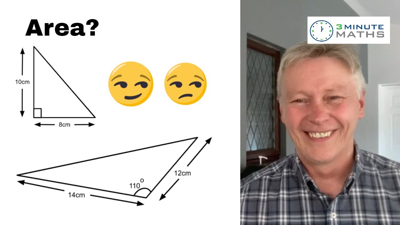 Area of a Triangle - 2 formulas - Quick Video GCSE Maths - YouTube