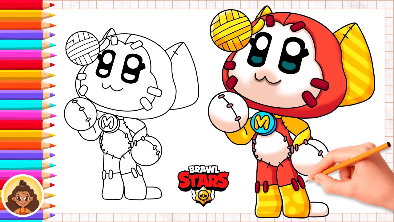 How to Draw Cuddly Kit | from Brawl Stars - YouTube