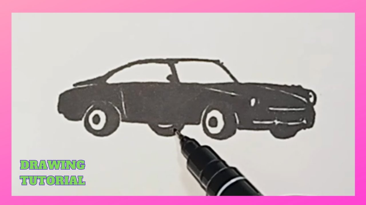 How to draw a modern car | Easy drawing | Art for beginners - YouTube
