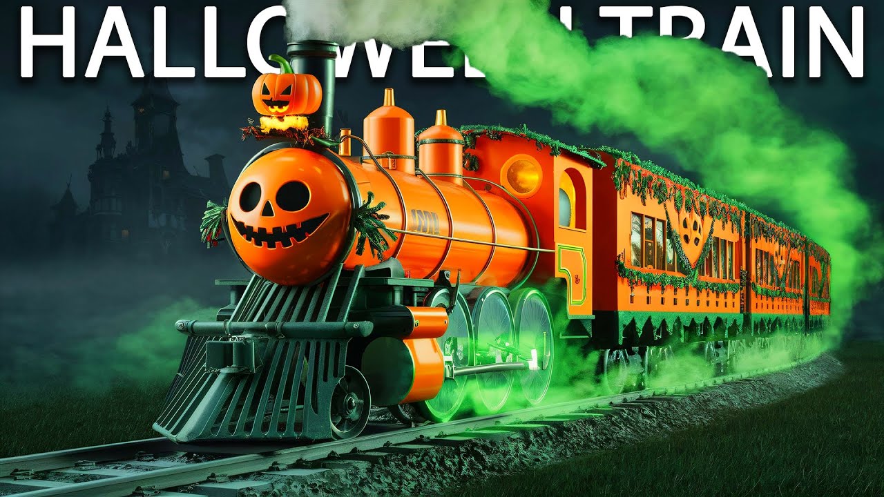 Spooky Halloween Train Song - Kids songs collection - Learning colors ...