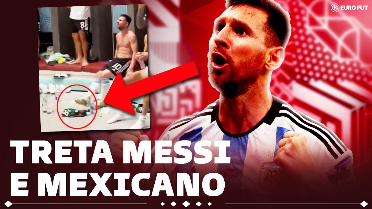 MESSI "CHUTA" CAMISA DO MÉXICO E TRETA EXPLODE - YouTube