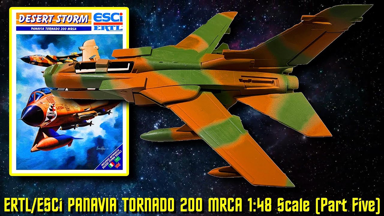 ERTL/ESCi Desert Storm PANAVIA TORNADO 200 MRCA 1:48 Scale Model Kit ...
