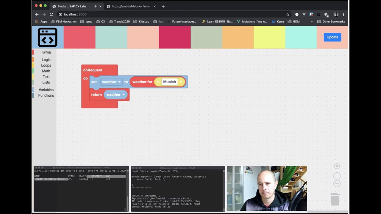 Block-Based, visual coding for Lambda functions. - YouTube