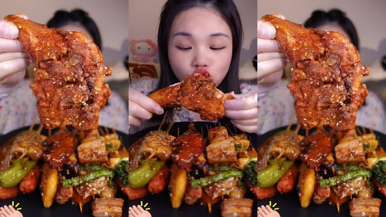MUKBANG | SPICY NOODLES | SPICY CHICKEN PORK | EATING CHALLENGE - YouTube