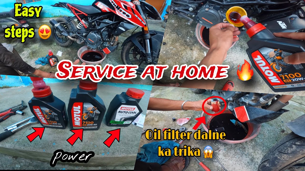 How To Service Ktm Duke 390 full service At Home / Step By Step ...