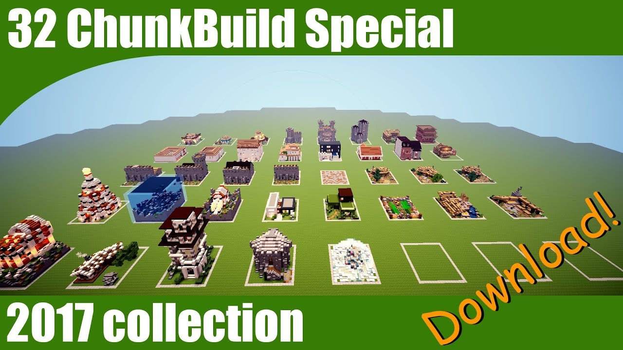 ChunkBuild Special: 32 CHUNK SIZED BUILDS in one go - 2017 Collection ...