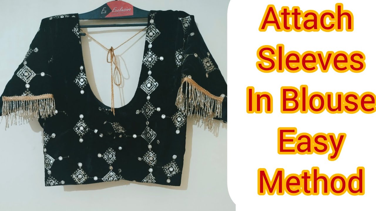 Sleeves Attach करना सीखें | Attach Sleeves in blouse easy method - YouTube