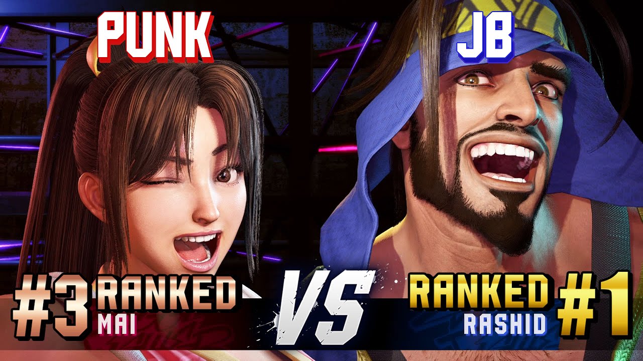 SF6 PUNK (#3 Ranked Mai) vs JB (#1 Ranked Rashid) High Level Gameplay ...