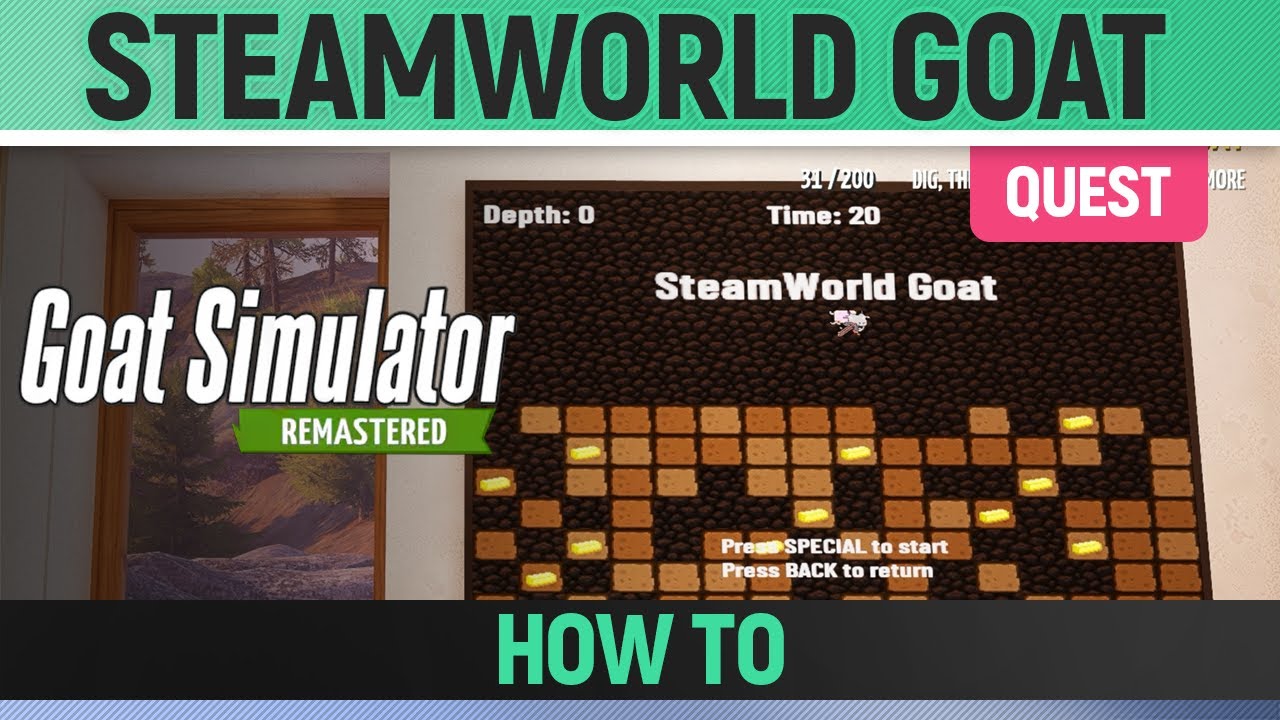 Goat Simulator Remastered - Quest - Steamworld Goat - YouTube