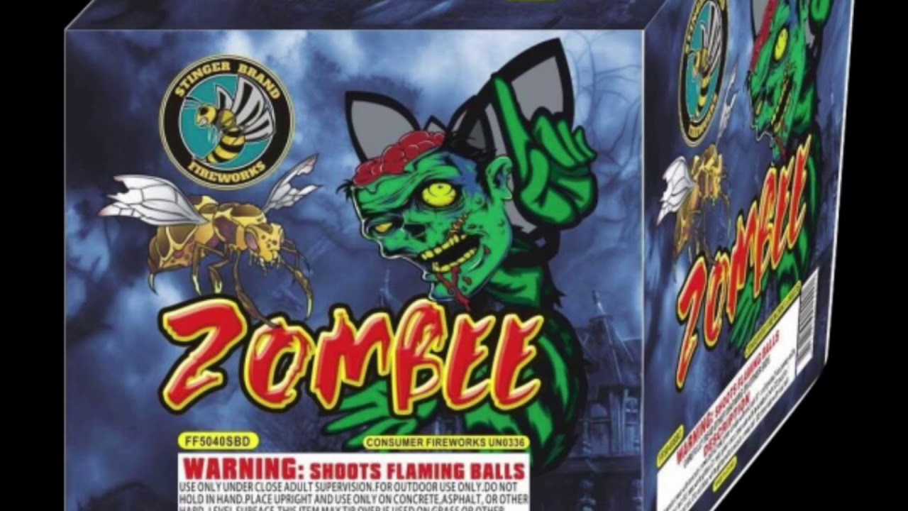 Zombee Stinger Brand Fireworks - Firework Demo - YouTube