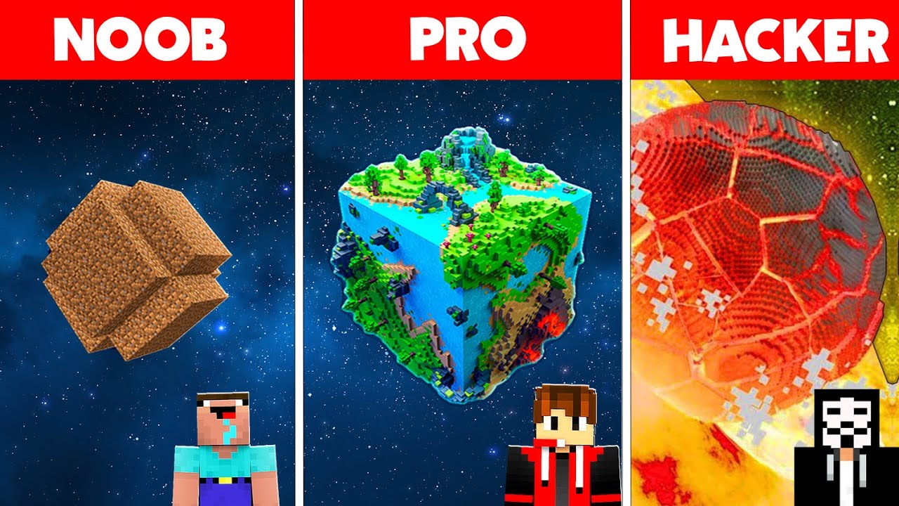 Minecraft NOOB vs PRO: GIANT PLANET BUILD CHALLENGE !!! - YouTube