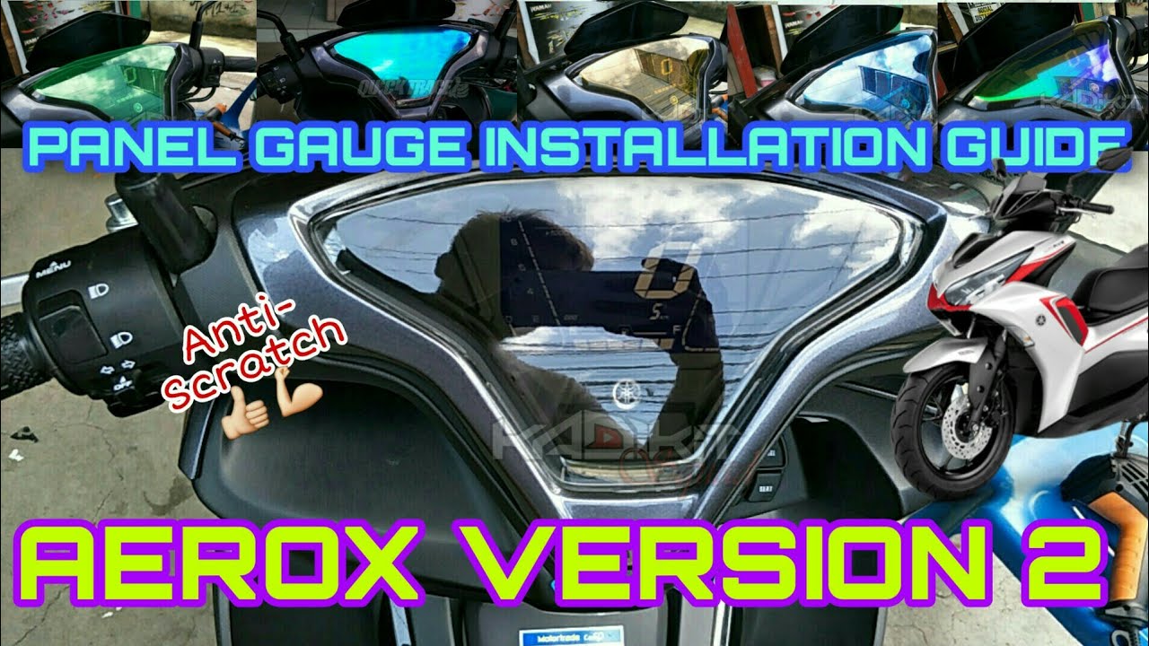 Yamaha AEROX V2 Gauge Protector Film Installation Guide - YouTube