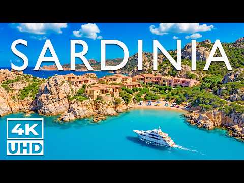 FLYING OVER SARDINIA, ITALY (4K UHD) – Soothing Music Along With Beautiful Nature Video