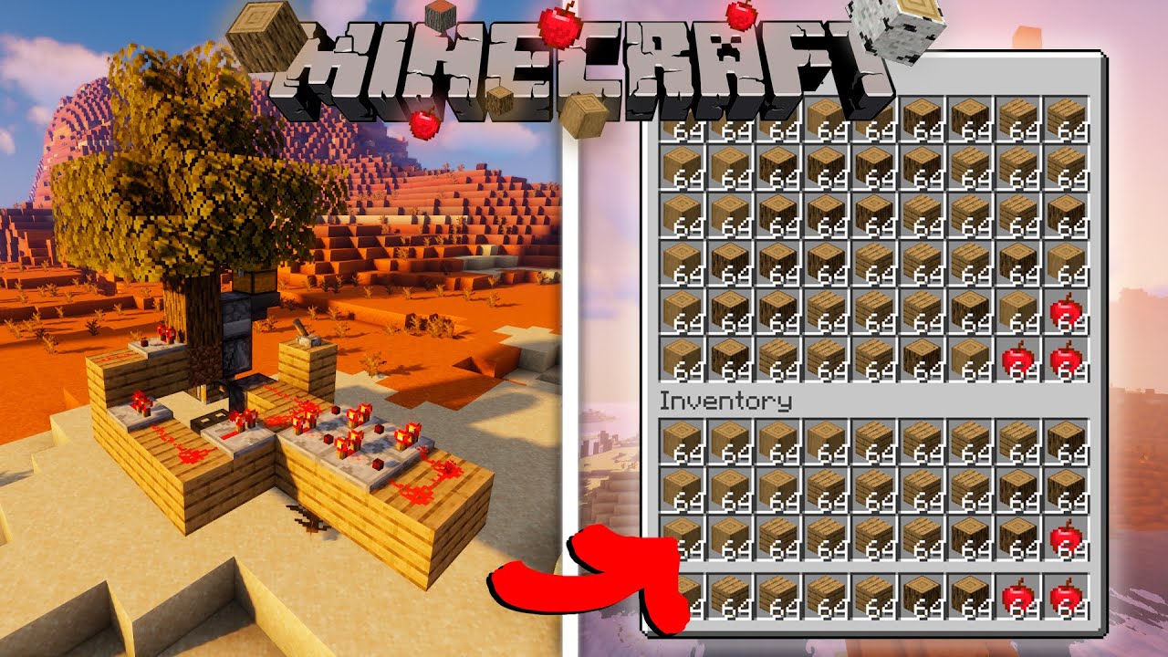 🌳AFK Tree Farm in Minecraft 1.20 [3,690 per hour] - YouTube