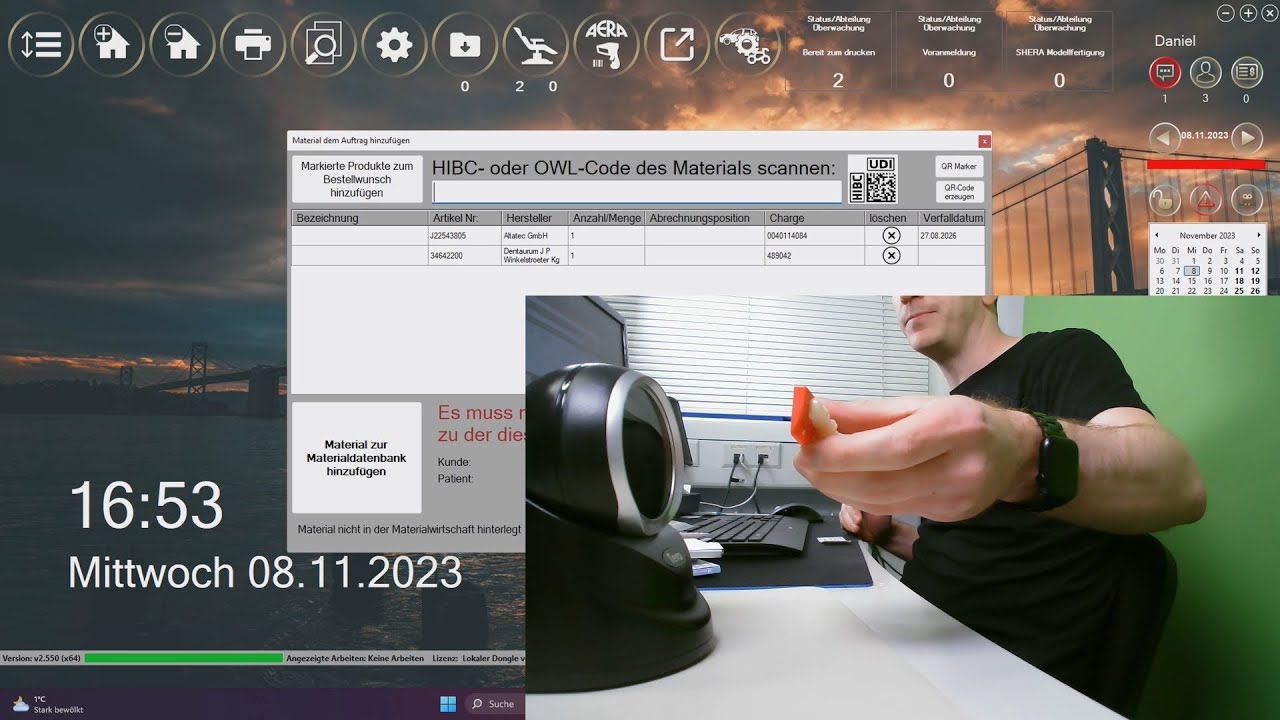 MDR batch recording dental laboratory - OWLLAB. Dental software ...