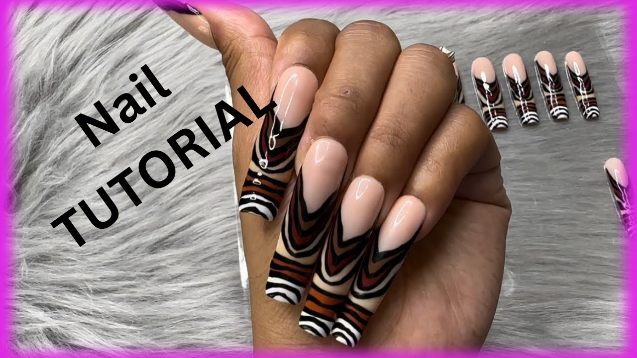 444 Nails | FALL Nail Set TUTORIAL!! #nailart #newchannel #nails #art ...