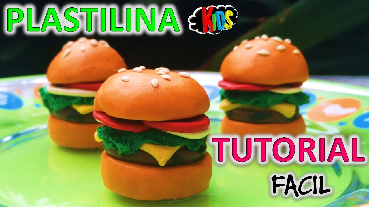 COMO HACER HAMBURGUESAS DE PLASTILINA FACIL MI MUNDO DE PLASTILINA ...