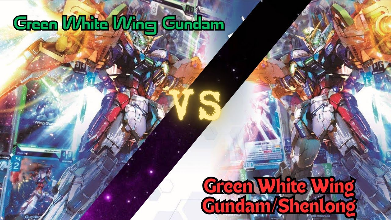 Gundam Card Game - Green White Wing Gundam vs. Green White Wing Gundam ...