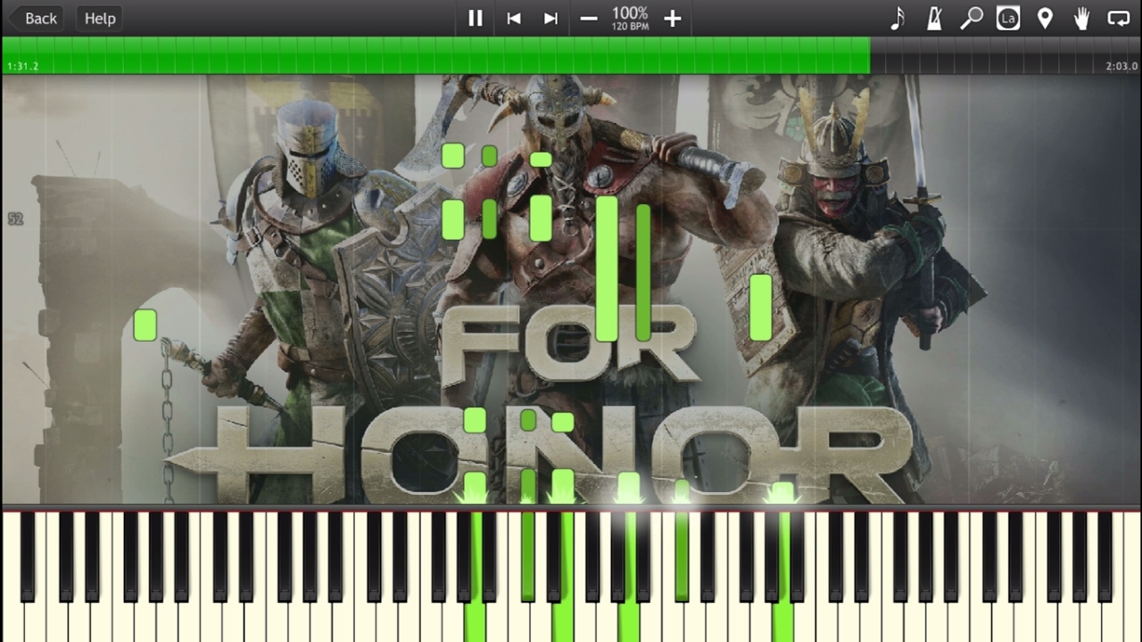 For Honor - Main Theme Piano (Cover | Tutorial) - YouTube