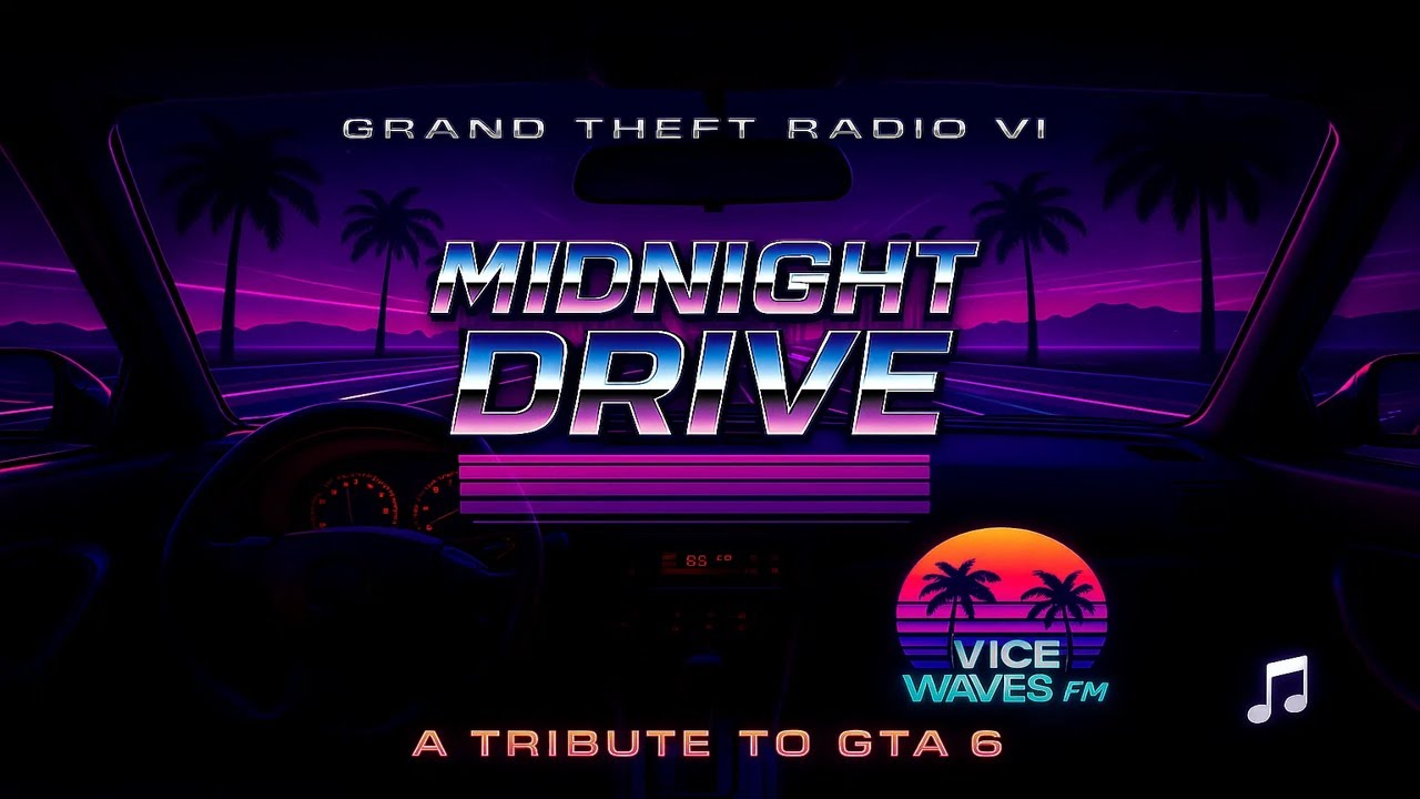 🌃 Midnight Drive | Vice Waves FM | A Tribute to GTA 6 🎶 - YouTube