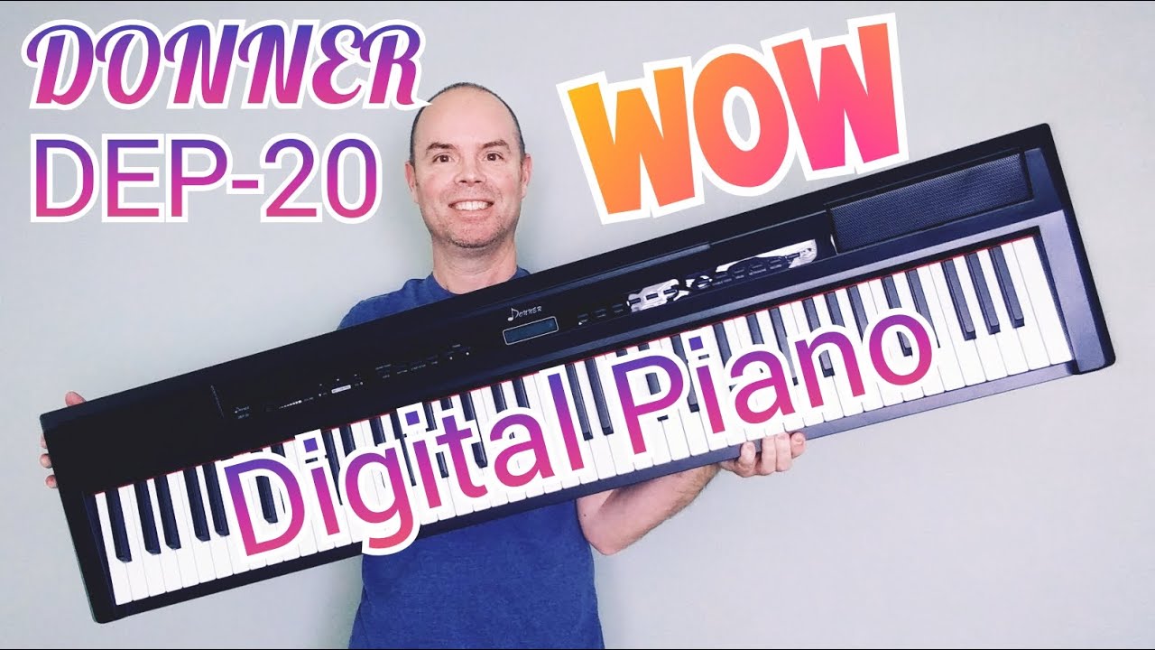 Donner DEP-20 Digital Piano Review Great Real Sounding Piano - YouTube