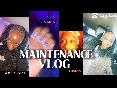 BACK TO SCHOOL MAINTENANCE VLOG | hair, nails, lashes, etc | Caniya Mi’Angel 